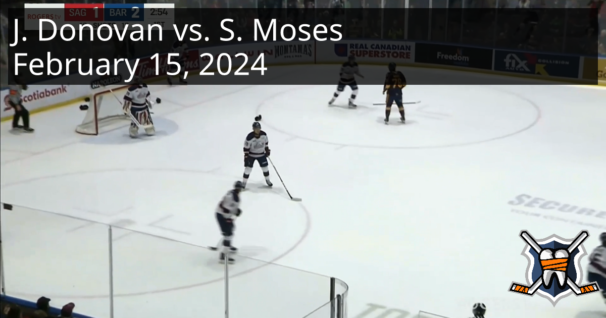 Jorian Donovan vs. Shamar Moses, February 15, 2024 - Saginaw Spirit vs ...