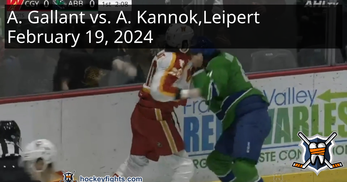 Alex Gallant vs. Alex Kannok Leipert, February 19, 2024 - Calgary ...