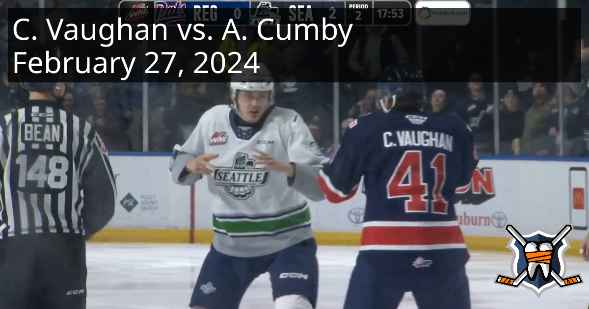Corbin Vaughan vs. Ashton Cumby, February 27, 2024 - Regina Pats vs ...