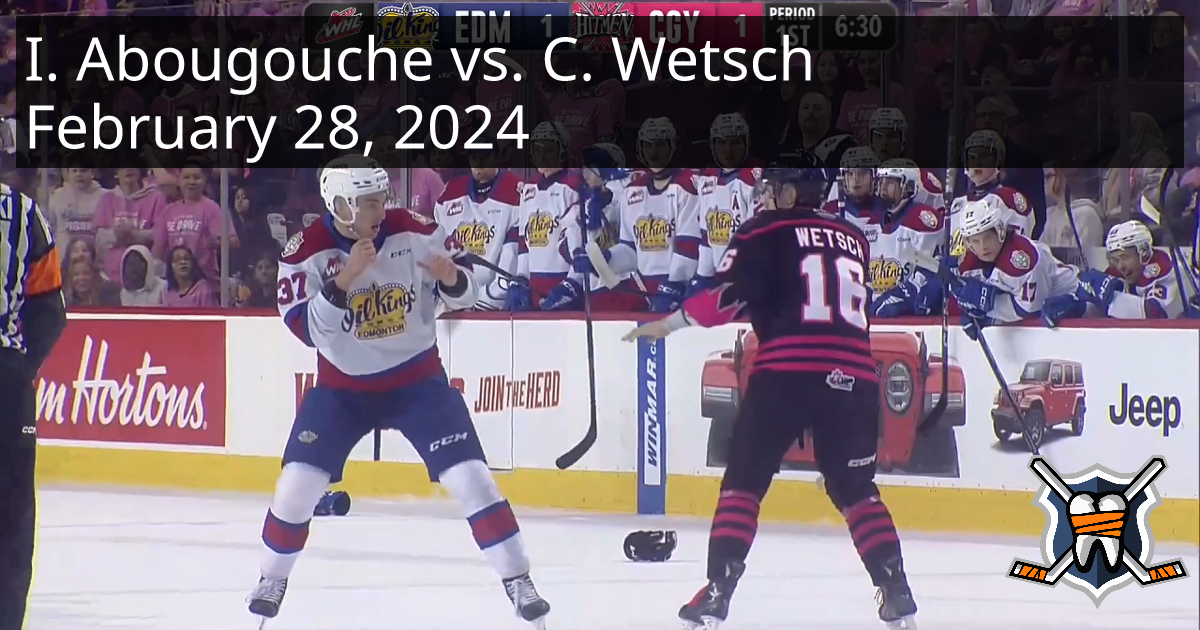 Ismail Abougouche vs. Carson Wetsch, February 28, 2024 - Edmonton Oil ...