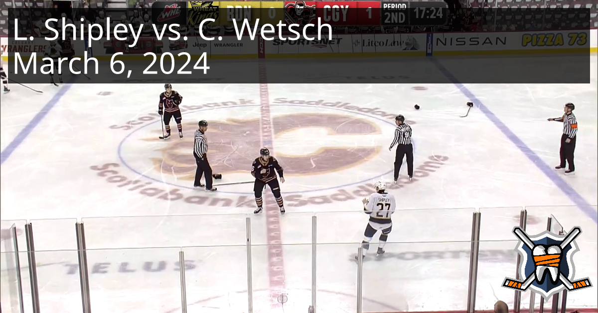 Luke Shipley vs. Carson Wetsch, March 6, 2024 - Brandon Wheat Kings vs ...