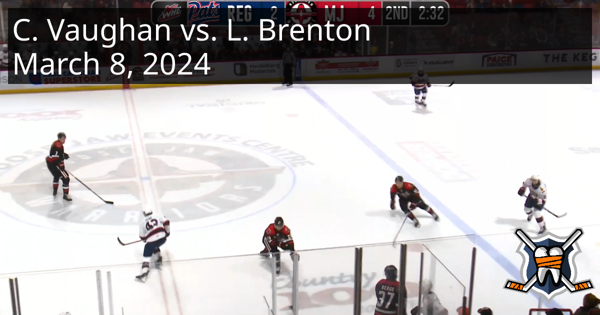 Corbin Vaughan vs. Lucas Brenton, March 8, 2024 - Regina Pats vs. Moose ...