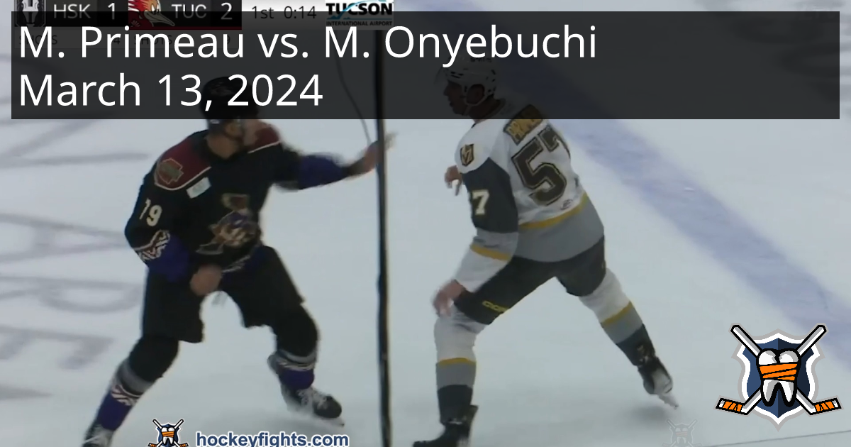 Mason Primeau vs. Montana Onyebuchi, March 13, 2024 - Henderson Silver ...