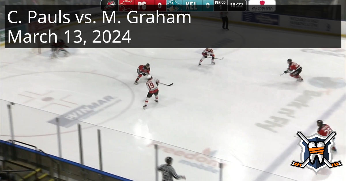 Chase Pauls vs. Max Graham, March 13, 2024 - Prince George Cougars vs ...