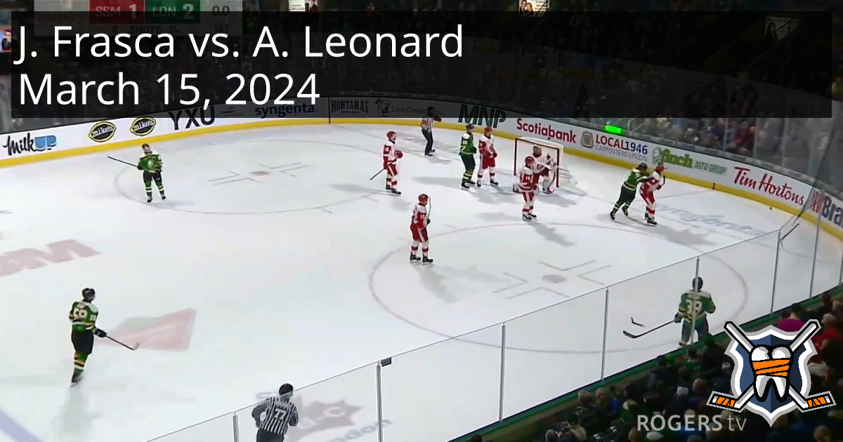 Jacob Frasca vs. Alec Leonard, March 15, 2024 - Sault Ste. Marie ...