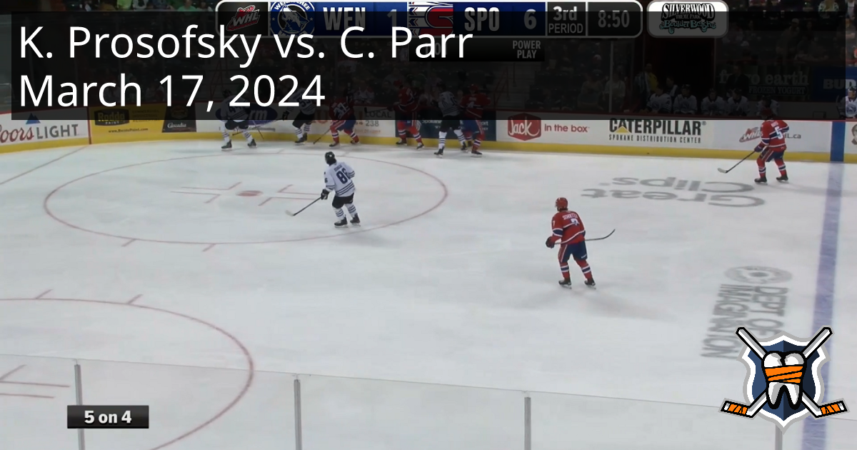 Karter Prosofsky vs. Cameron Parr, March 17, 2024 - Wenatchee Wild vs ...