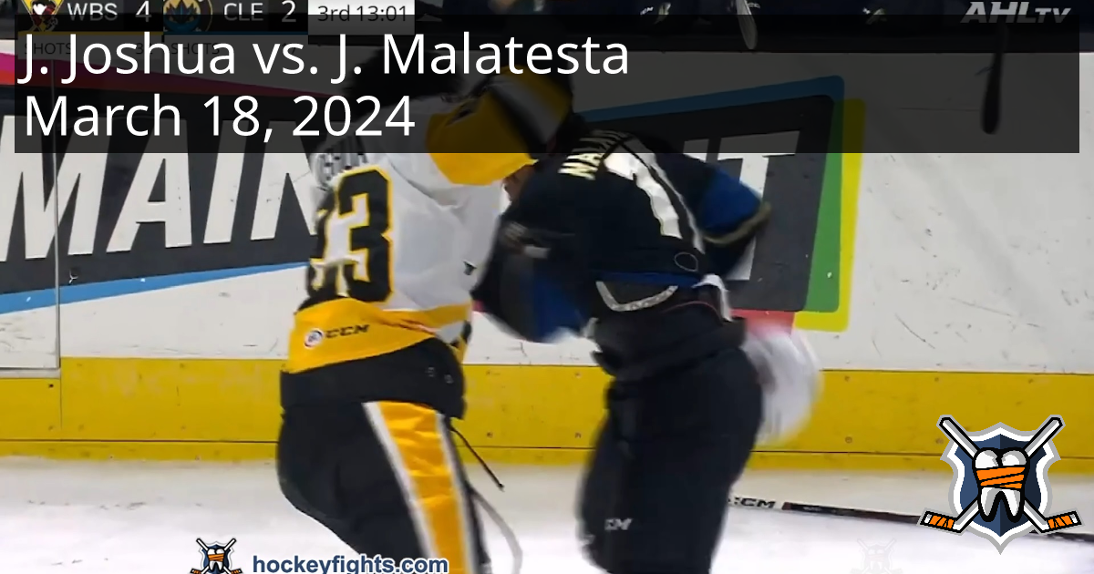 Jagger Joshua vs. James Malatesta, March 18, 2024 - Wilkes-Barre ...