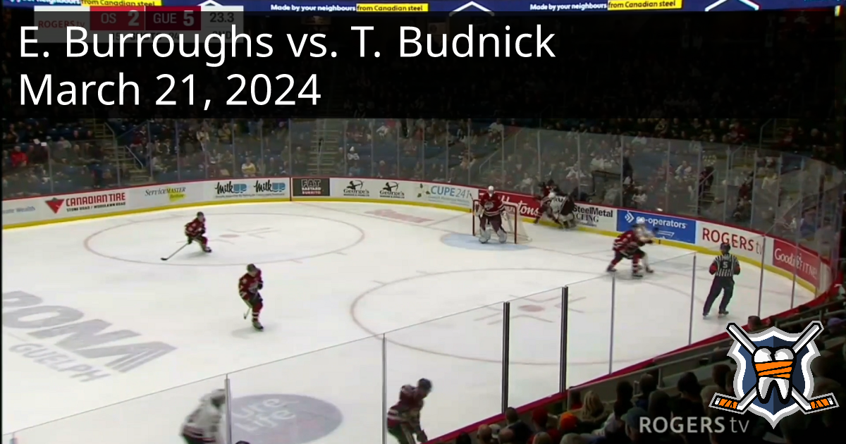 Ethan Burroughs vs. Thomas Budnick, March 21, 2024 - Owen Sound Attack ...