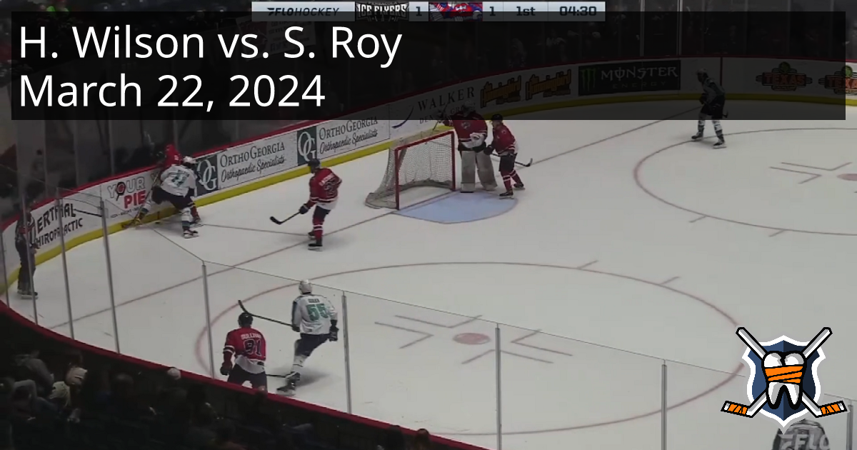 Houston Wilson vs. Sacha Roy, March 22, 2024 - Pensacola Ice Flyers vs ...