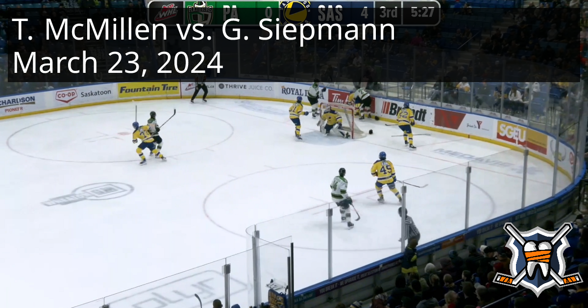 Turner McMillen vs. Grayden Siepmann, March 23, 2024 - Prince Albert ...