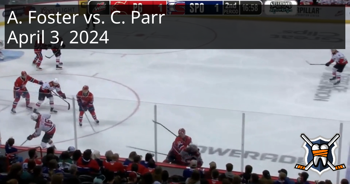 Aiden Foster vs. Cameron Parr, April 3, 2024 - Prince George Cougars vs ...