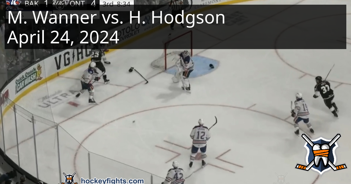 Maximus Wanner vs. Hayden Hodgson, April 24, 2024 - Bakersfield Condors ...