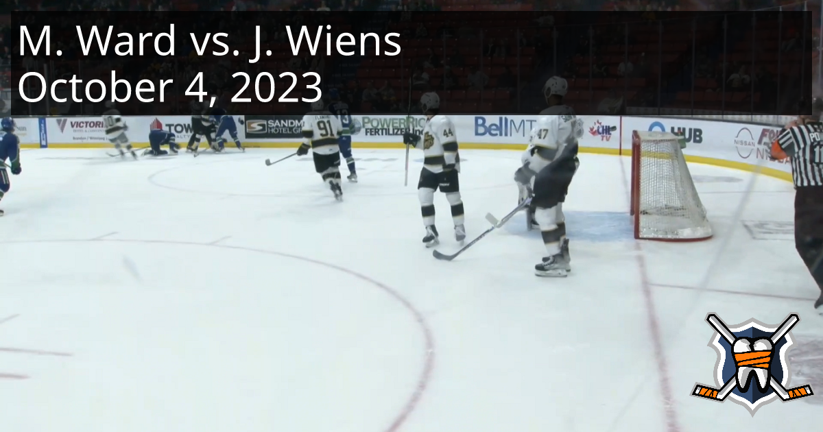 Mathew Ward vs. Jayden Wiens, October 4, 2023 - Swift Current Broncos ...