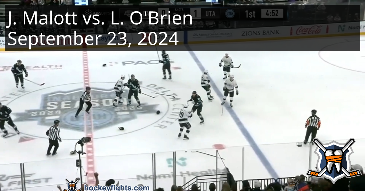 Jeff Malott vs. Liam O'Brien, September 23, 2024 - Los Angeles Kings vs ...