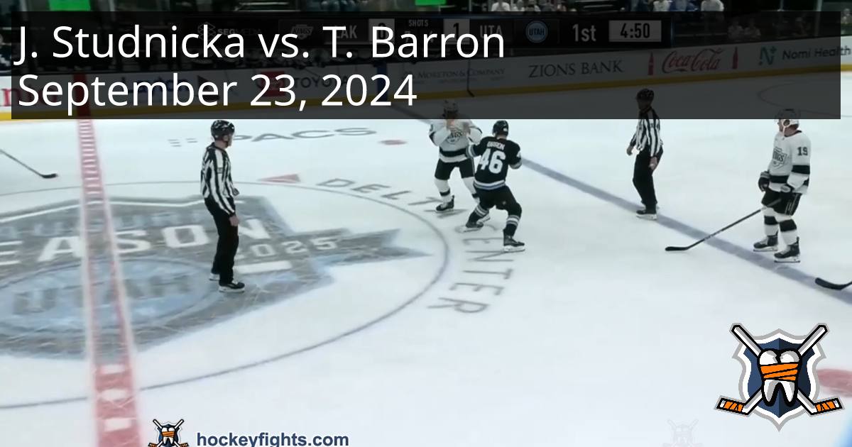Jack Studnicka vs. Travis Barron, September 23, 2024 - Los Angeles ...