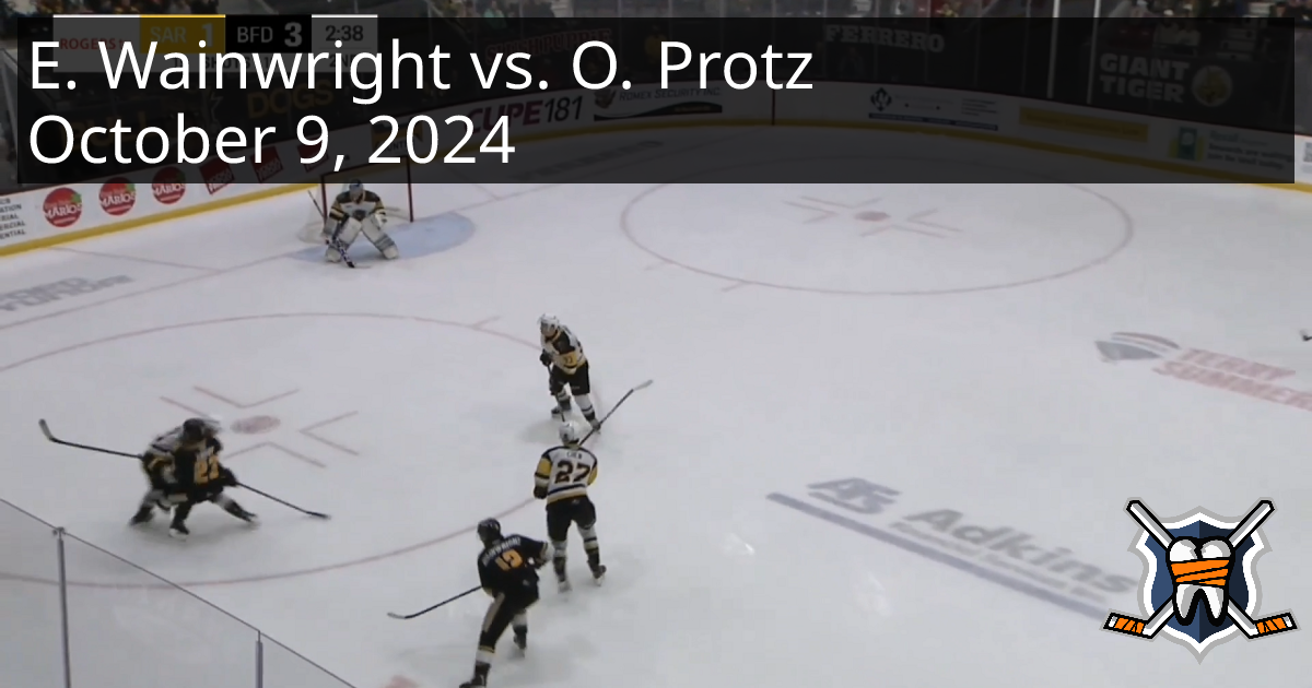 Easton Wainwright vs. Owen Protz, October 9, 2024 - Sarnia Sting vs ...