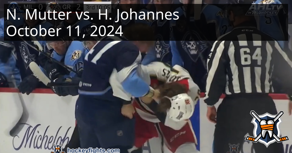 Navrin Mutter vs. Hunter Johannes, October 11, 2024 - Milwaukee ...