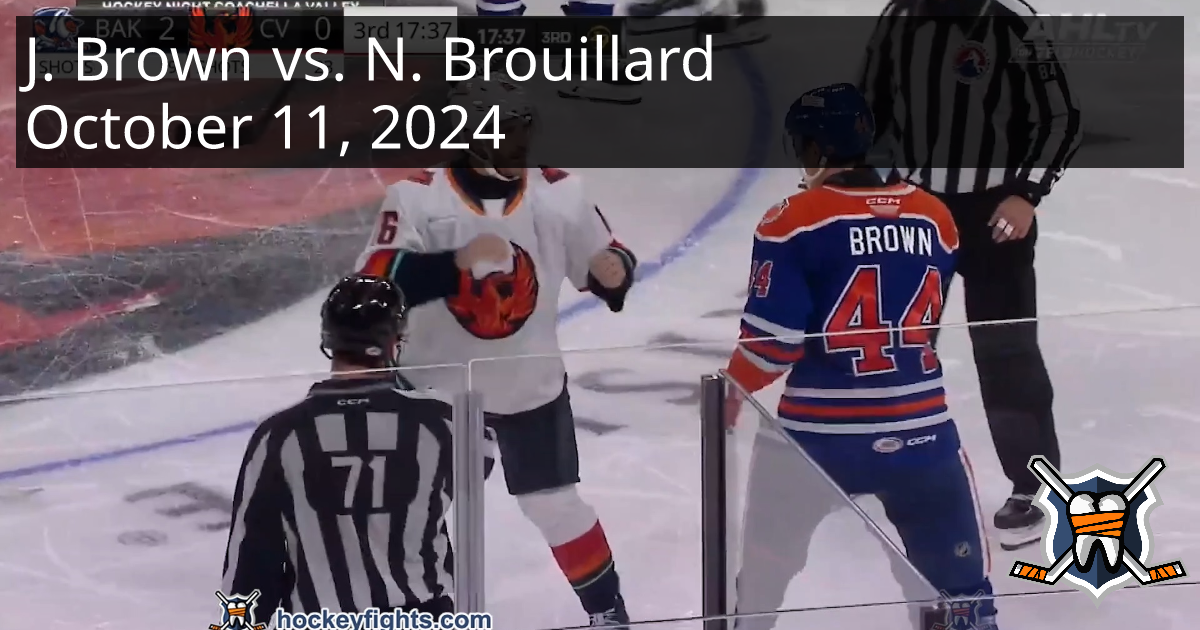 Josh Brown vs. Nikolas Brouillard, October 11, 2024 - Bakersfield ...