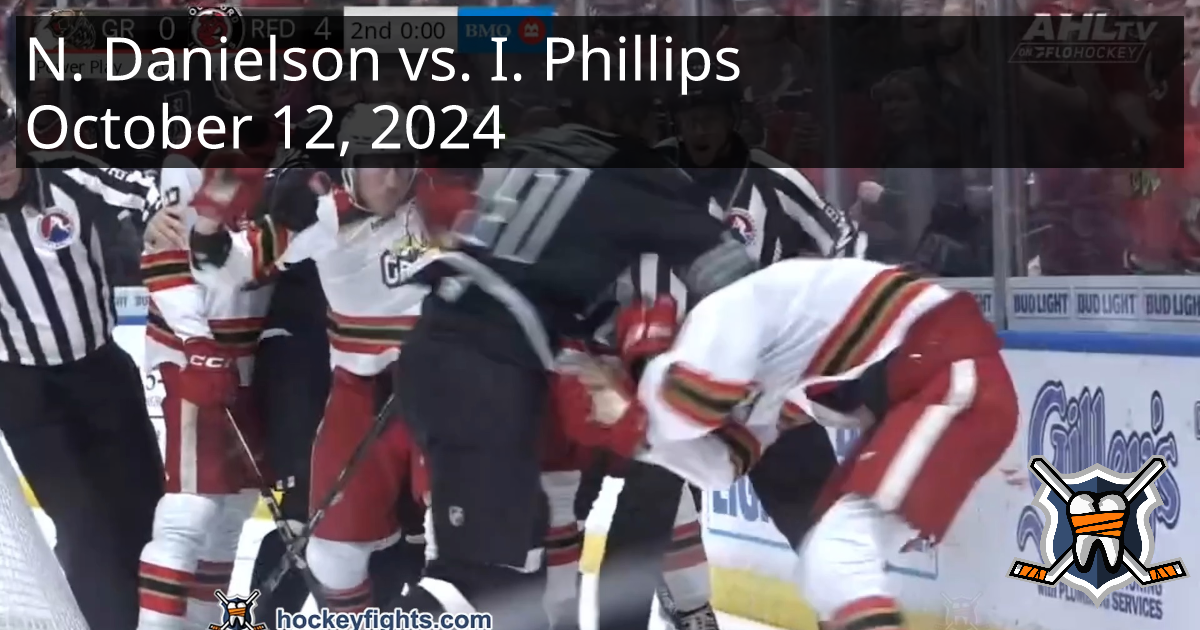 Nate Danielson vs. Isaak Phillips, October 12, 2024 - Grand Rapids ...