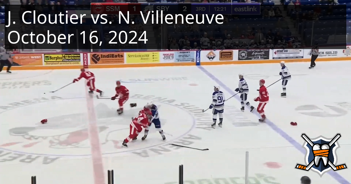 Justin Cloutier vs. Nathan Villeneuve, October 16, 2024 - Sault Ste ...