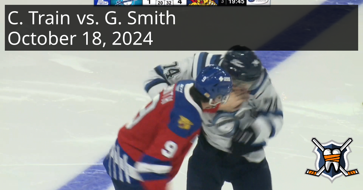 Colby Train vs. Gabe Smith, October 18, 2024 - Chicoutimi Saguenéens vs ...