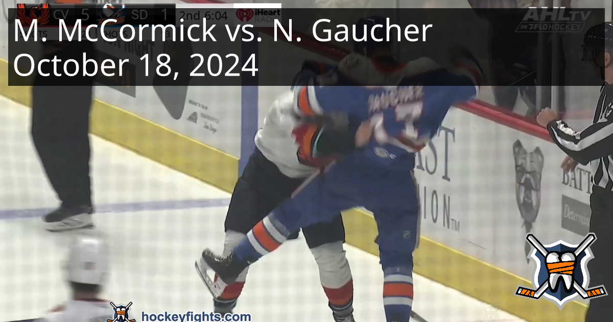 Max McCormick vs. Nathan Gaucher, October 18, 2024 - Coachella Valley ...