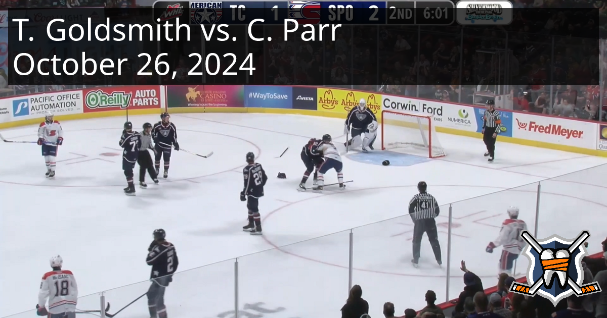 Terrell Goldsmith vs. Cameron Parr, October 26, 2024 - Tri-City ...