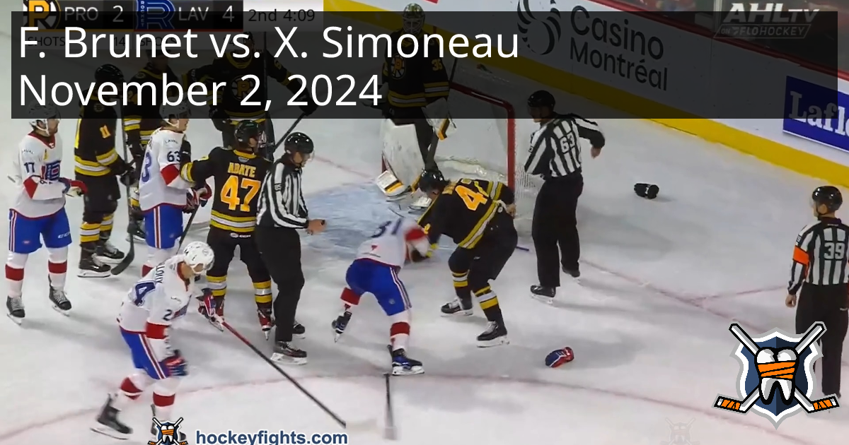 Frederic Brunet vs. Xavier Simoneau, November 2, 2024 - Providence ...
