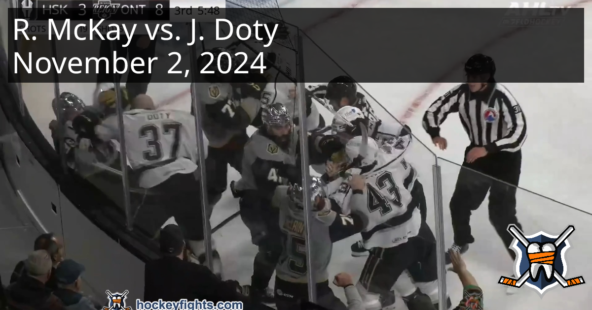 Riley McKay vs. Jacob Doty, November 2, 2024 - Henderson Silver Knights ...
