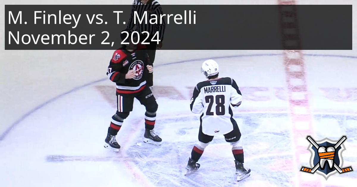 Max Finley vs. Torretto Marrelli, November 2, 2024 - Moose Jaw Warriors ...