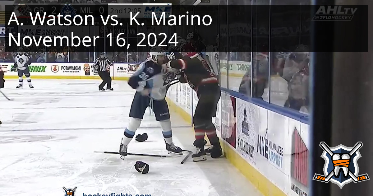 Austin Watson vs. Kyle Marino, November 16, 2024 - Grand Rapids ...