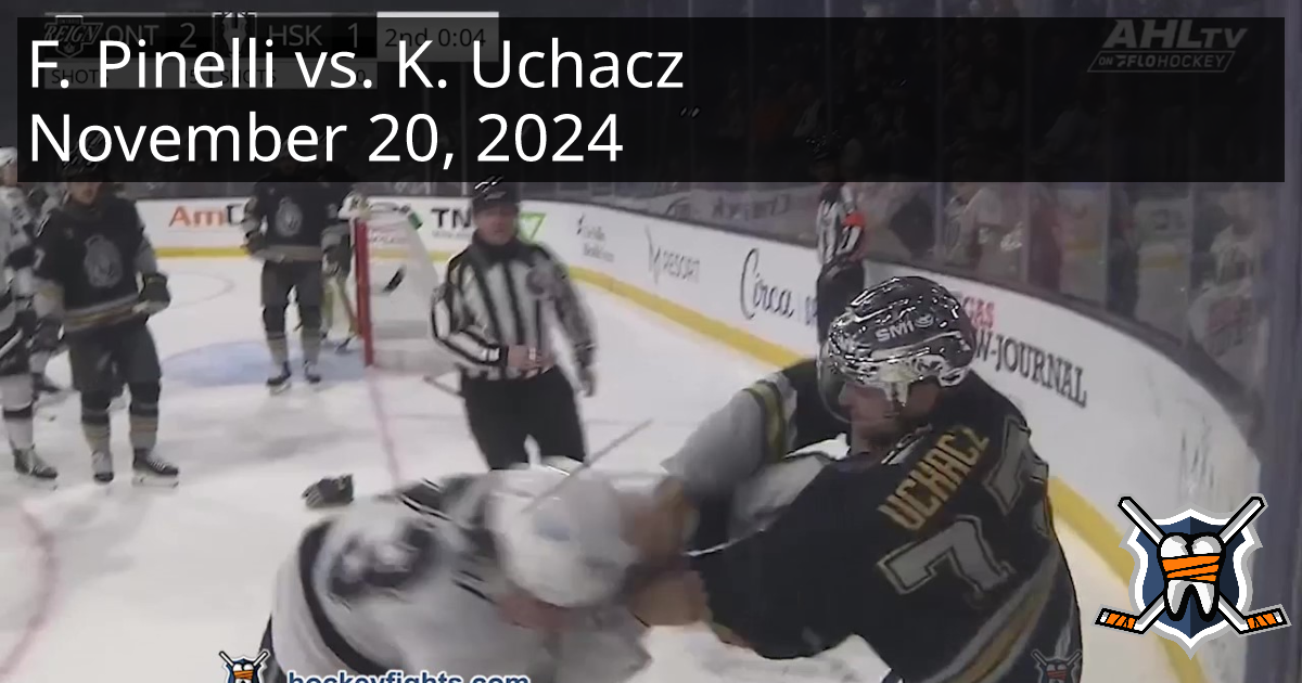 Francesco Pinelli vs. Kai Uchacz, November 20, 2024 - Ontario Reign vs ...