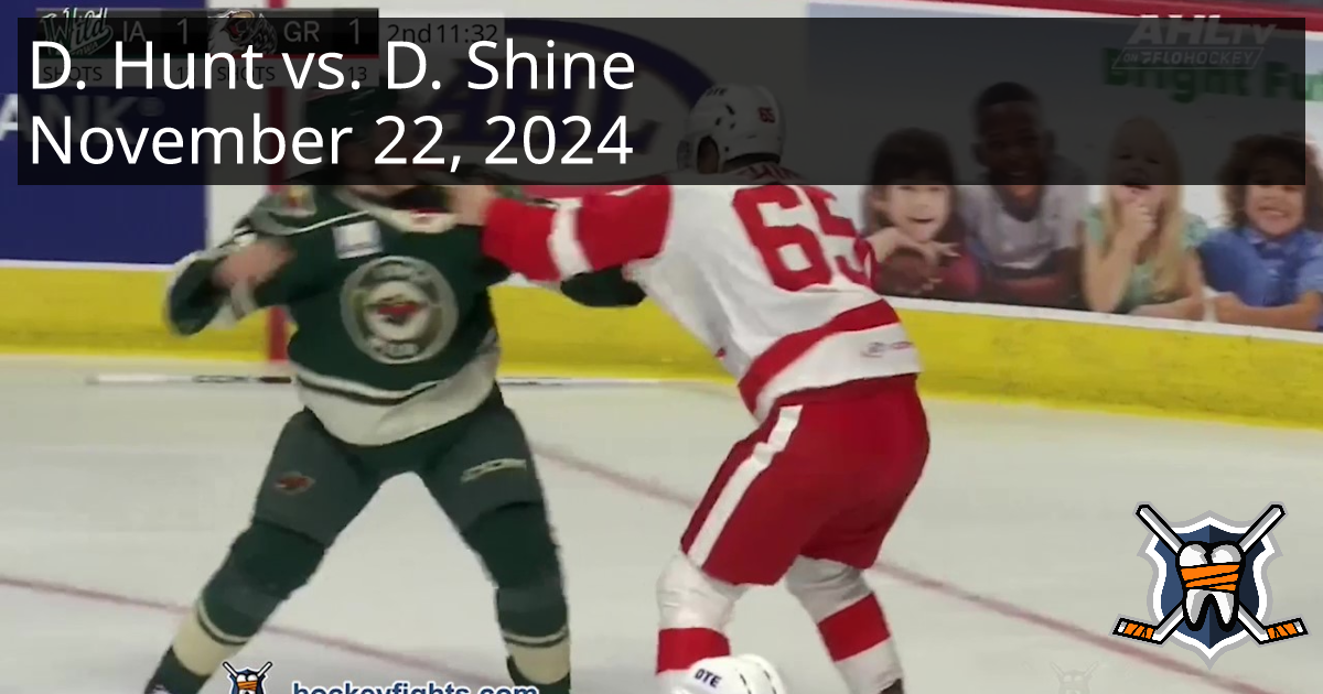 Daemon Hunt vs. Dominik Shine, November 22, 2024 - Iowa Wild vs. Grand ...