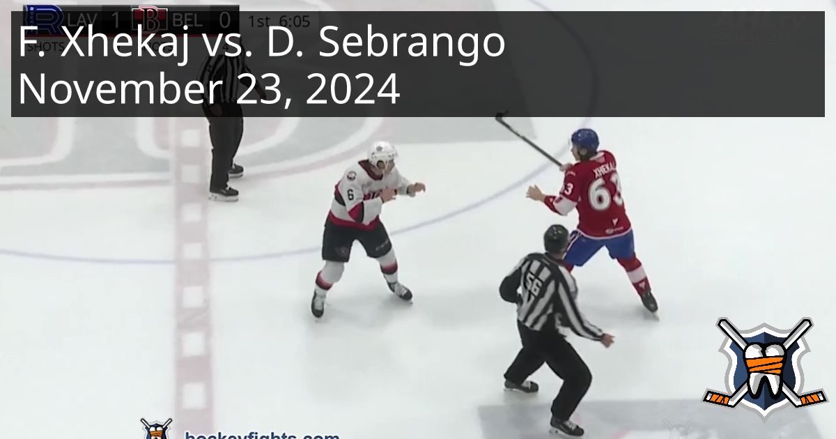 Florian Xhekaj vs. Donovan Sebrango, November 23, 2024 - Laval Rocket ...