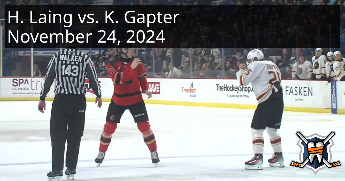 Hunter Laing vs. Kolby Gapter, November 24, 2024 - Prince George ...