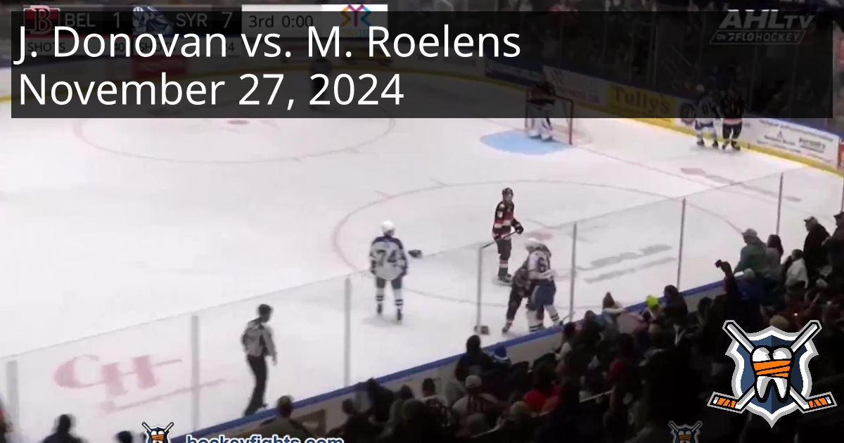 Jorian Donovan vs. Milo Roelens, November 27, 2024 - Belleville ...
