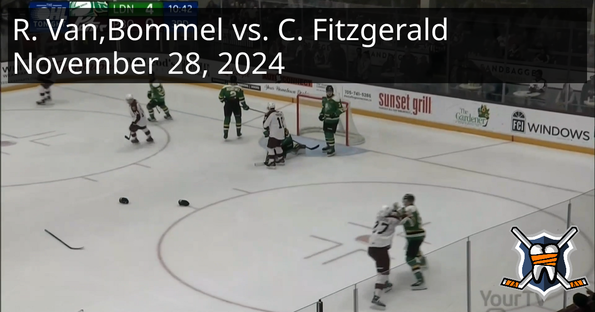 Rene Van Bommel vs. Colin Fitzgerald, November 28, 2024 - London ...