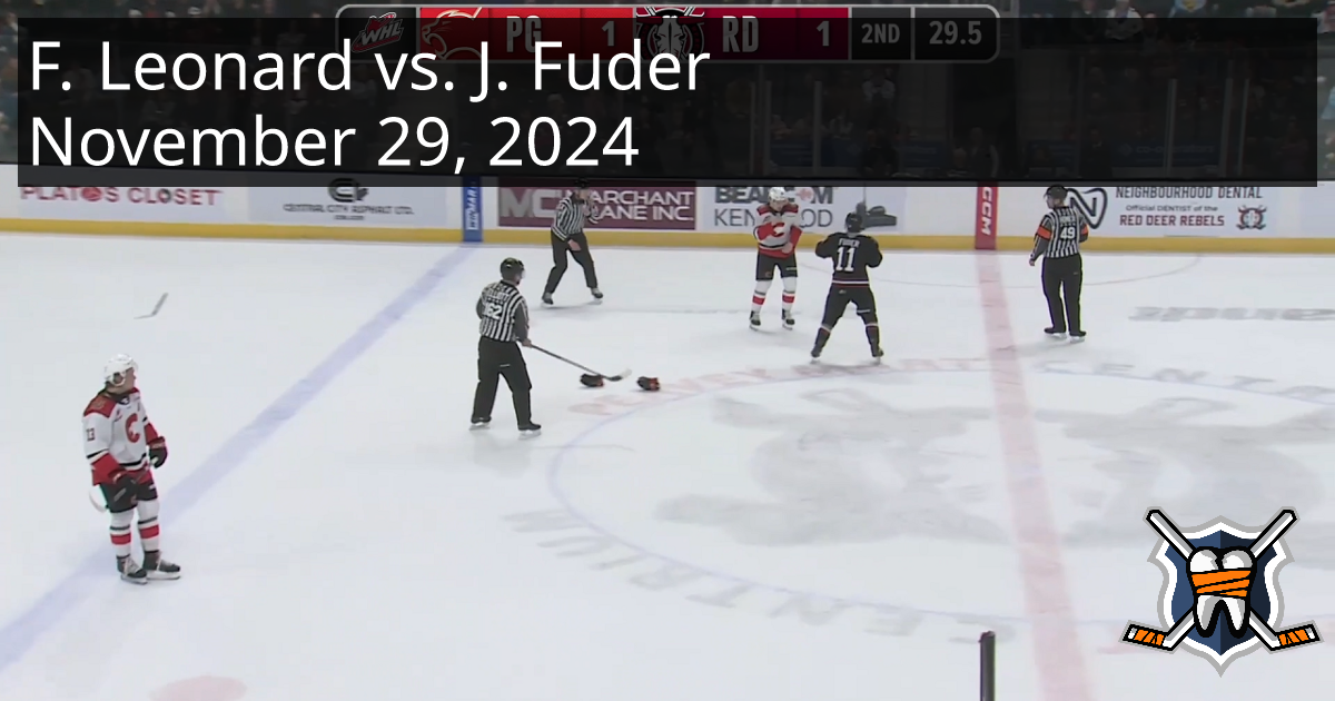 Fraser Leonard vs. Jaxon Fuder, November 29, 2024 - Prince George ...