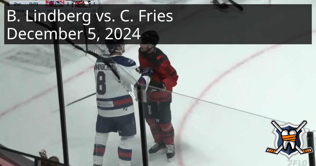 Benjamin Lindberg vs. Connor Fries, December 5, 2024 - Evansville ...