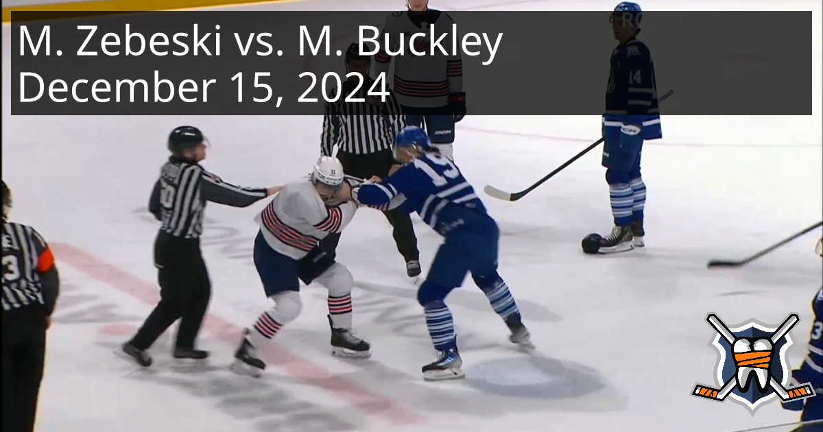 Mason Zebeski vs. Matthew Buckley, December 15, 2024 - Brampton ...