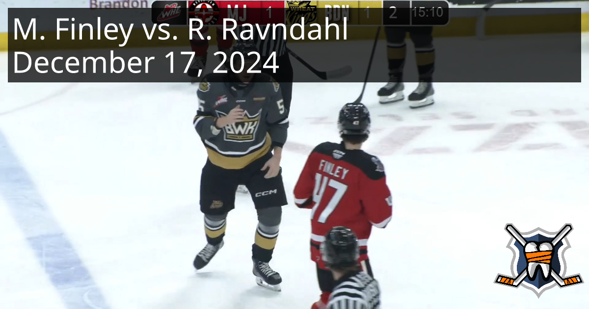 Max Finley vs. Rhett Ravndahl, December 17, 2024 - Moose Jaw Warriors ...