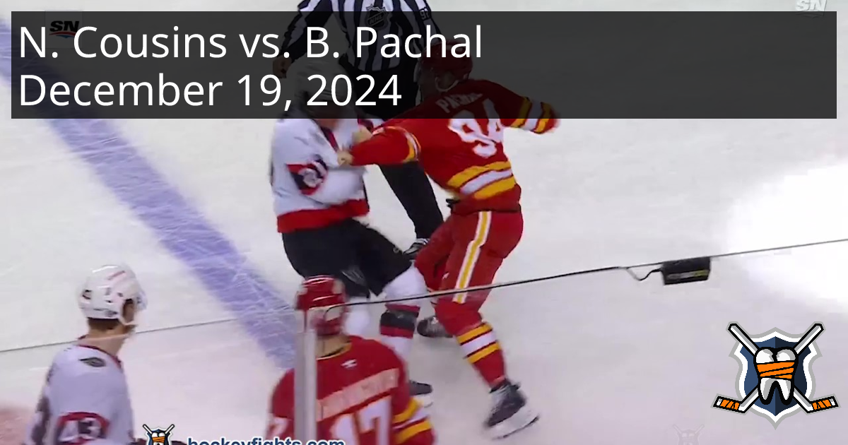 Nick Cousins vs. Brayden Pachal, December 19, 2024 - Ottawa Senators vs ...
