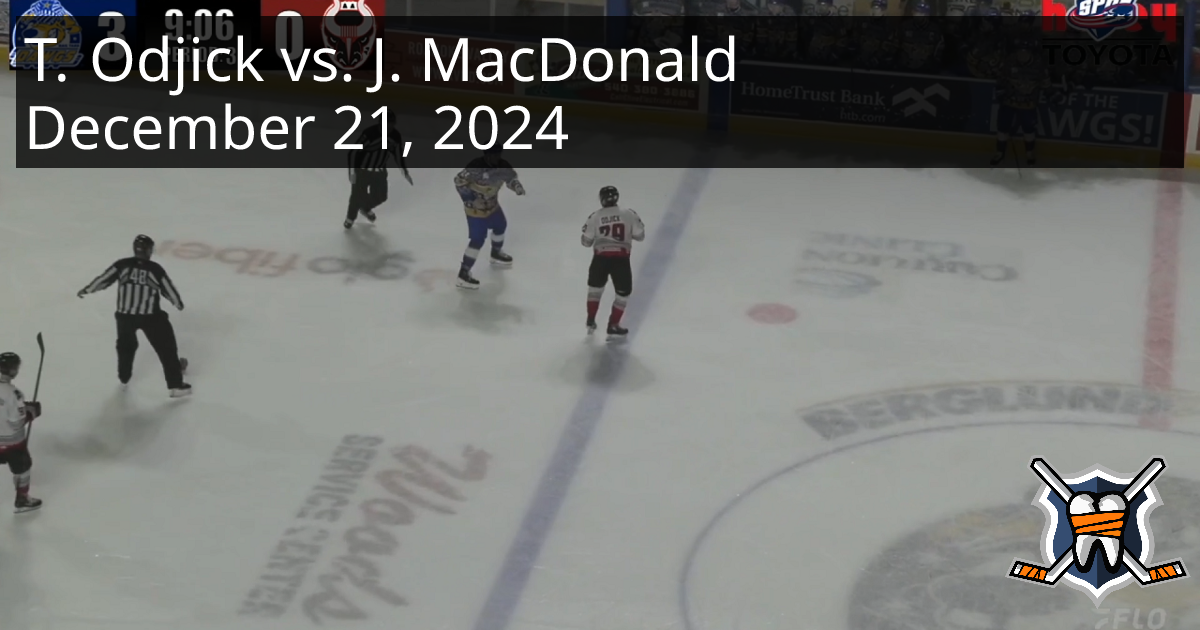 Tobias Odjick vs. John MacDonald, December 21, 2024 - Birmingham Bulls ...