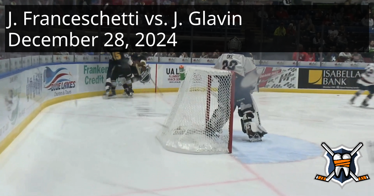 John Franceschetti vs. Joshua Glavin, December 28, 2024 - Sarnia Sting ...