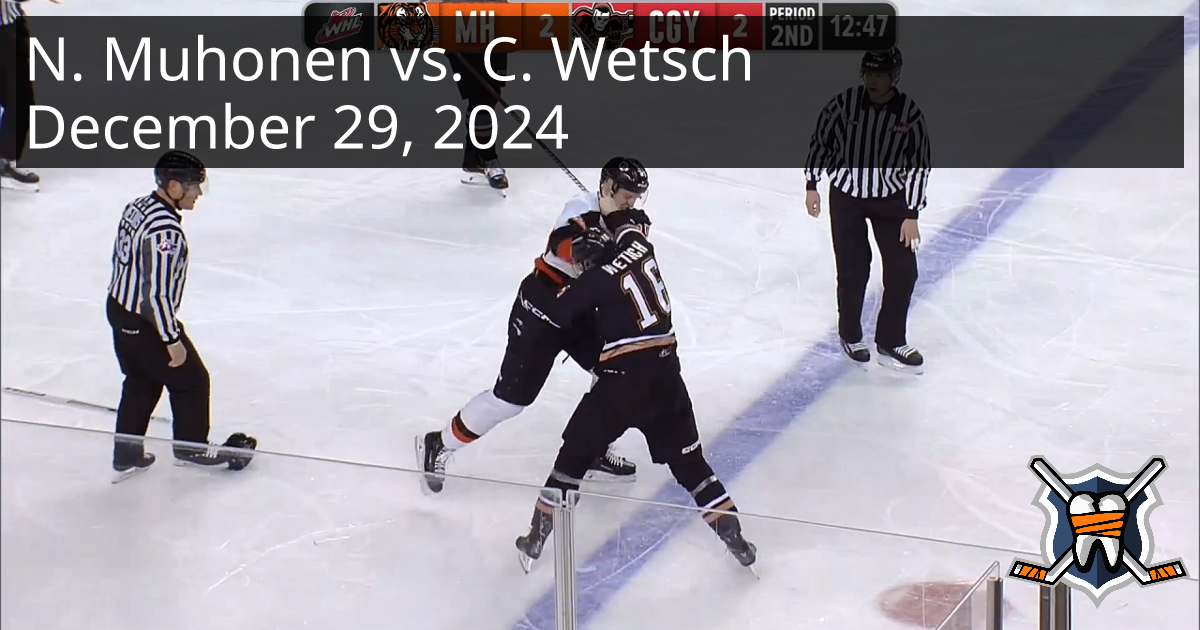 Niilopekka Muhonen vs. Carson Wetsch, December 29, 2024 - Medicine Hat ...