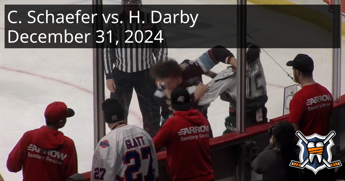 Clarke Schaefer vs. Hudson Darby, December 31, 2024 - Everett ...