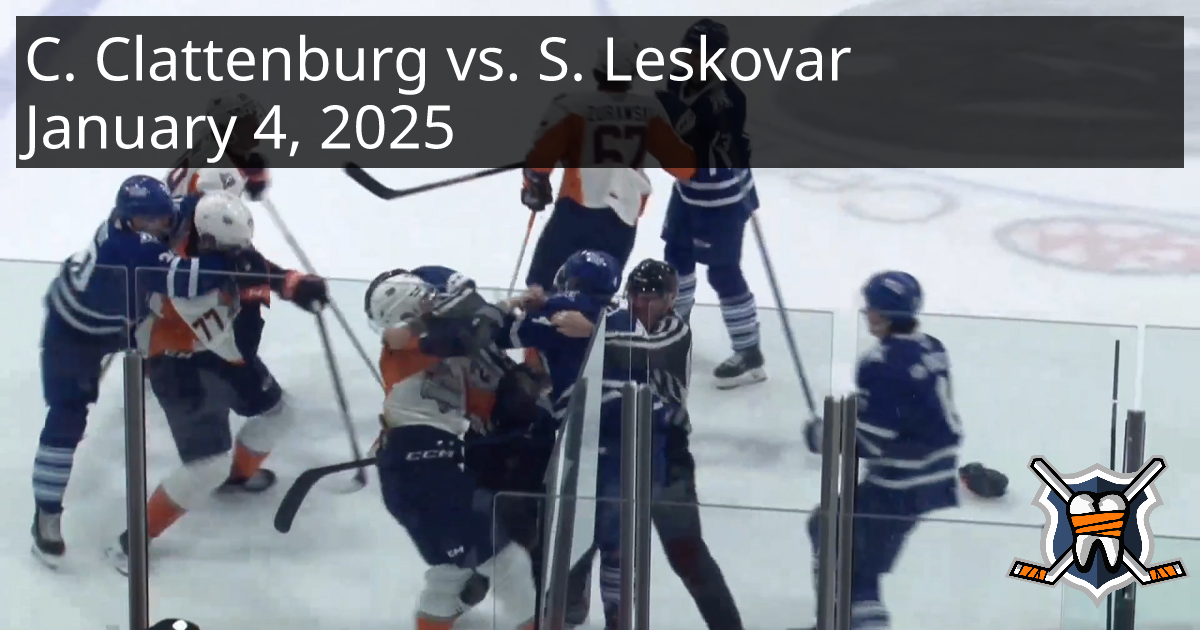 Connor Clattenburg vs. Stevie Leskovar, January 4, 2025 - Flint ...