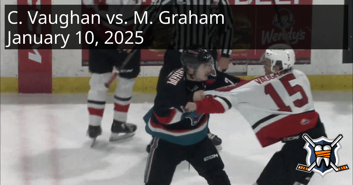 Corbin Vaughan vs. Max Graham, January 10, 2025 - Prince George Cougars ...