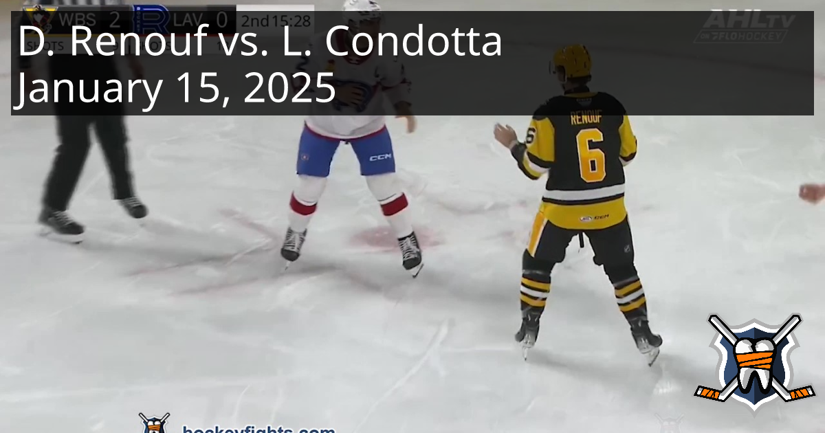 Daniel Renouf vs. Lucas Condotta, January 15, 2025 - Wilkes-Barre ...