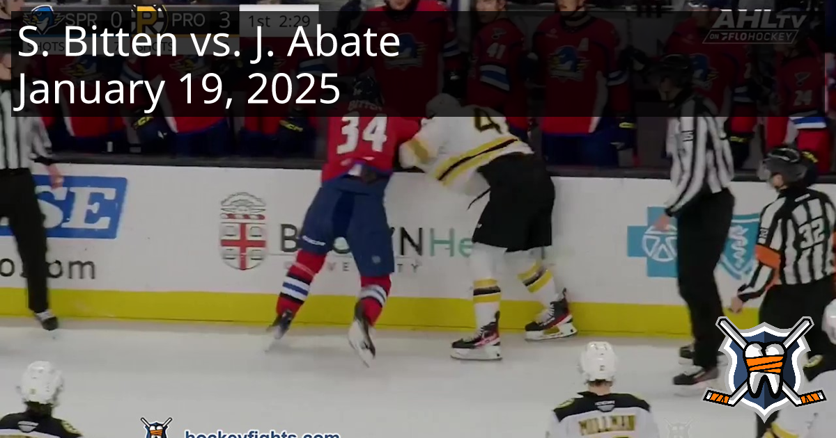 Sam Bitten vs. Joseph Abate, January 19, 2025 - Springfield ...